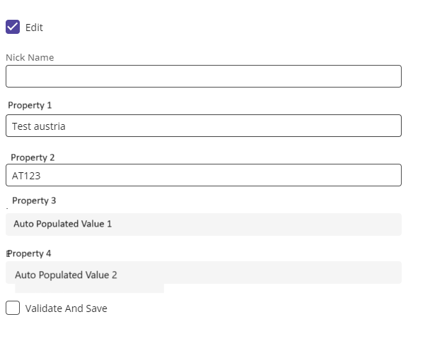 [Constellation] Issue when save auto populated read only fields data in view. | Support Center